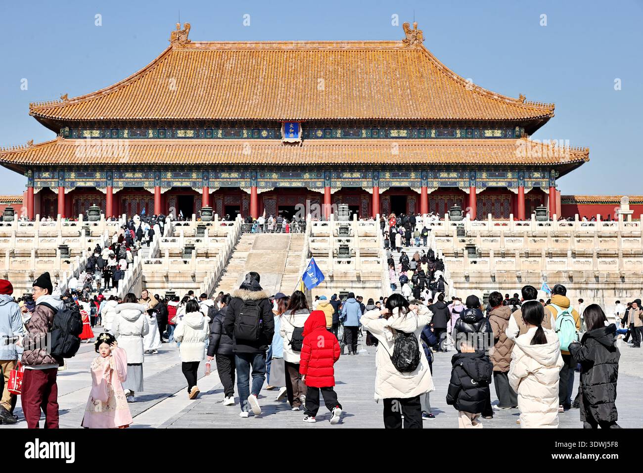 Visitors crowd the Palace Museum in Beijing, China, 24 February, 2026 ...
