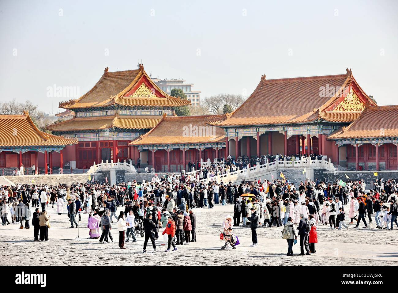 Visitors crowd the Palace Museum in Beijing, China, 24 February, 2026 ...
