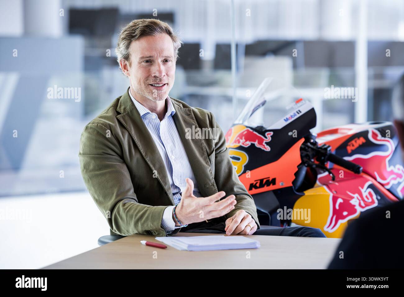 Gottfried Neumeister, CEO of KTM, Mattighofen, Austria, on 18 September ...