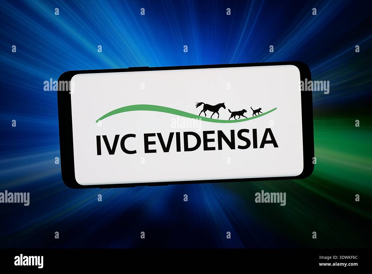 In this photo illustration, the logo of British veterinary care IVC ...