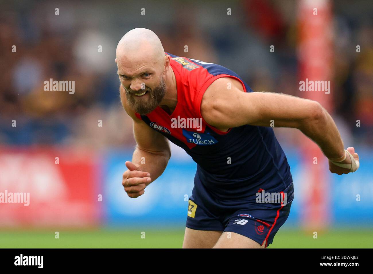 Max Gawn of the Demons runs during the AFL Community Series match ...