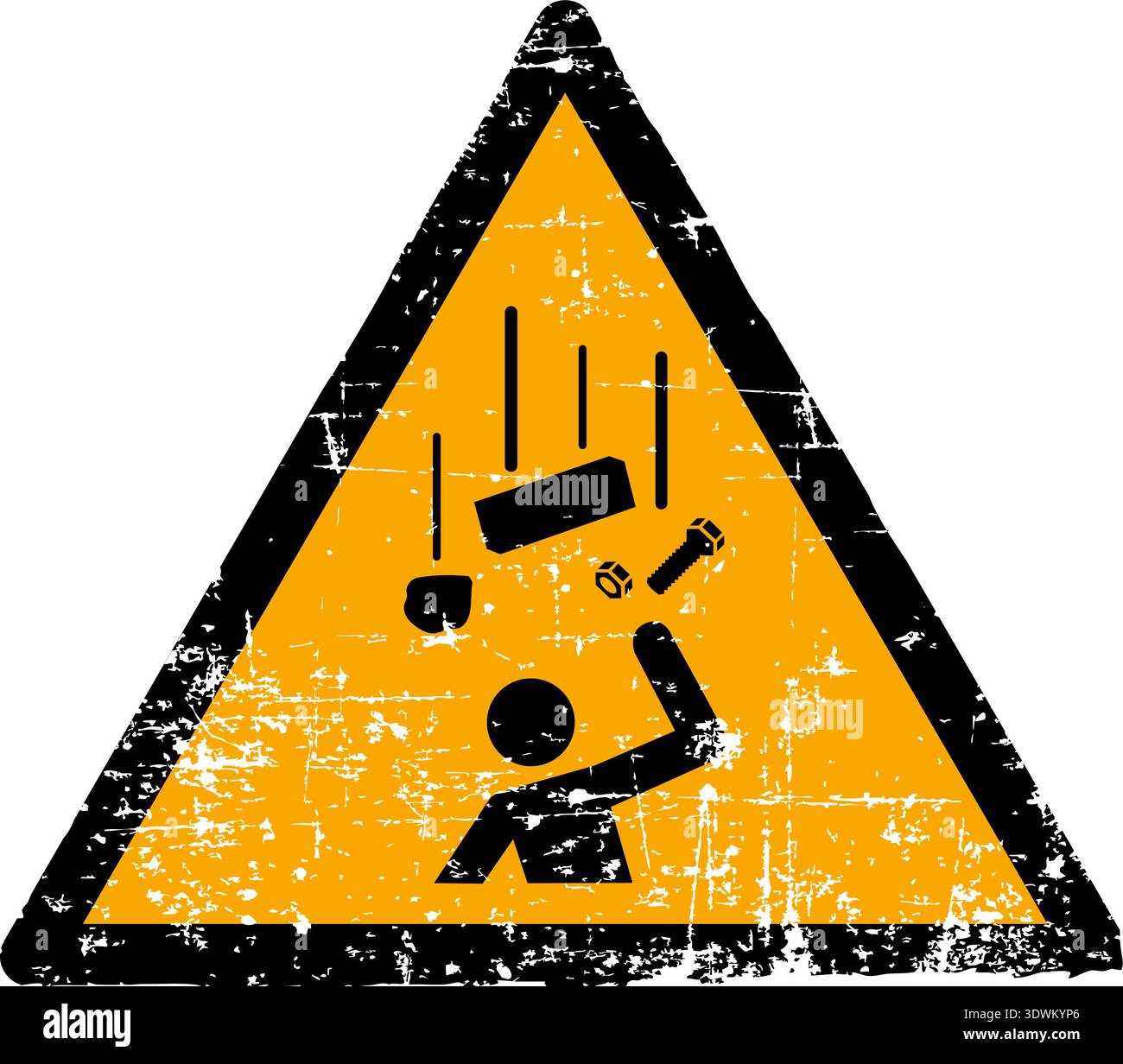 Falling object sign hazard. Caution Signs for falling object hazards ...