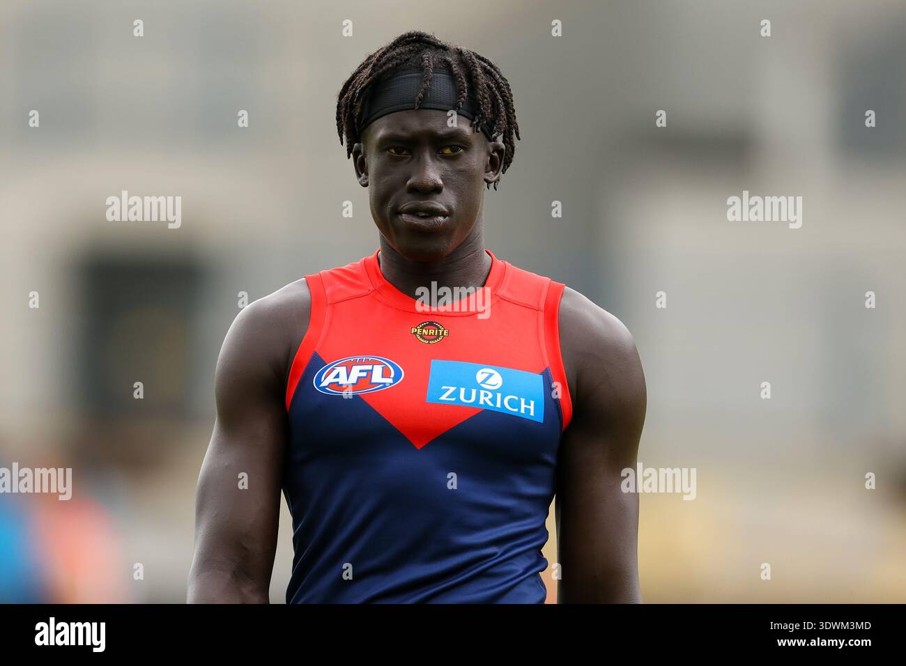 Ballarat, Australia. 27th Feb, 2026. Changkuoth Jiath of the Demons is ...