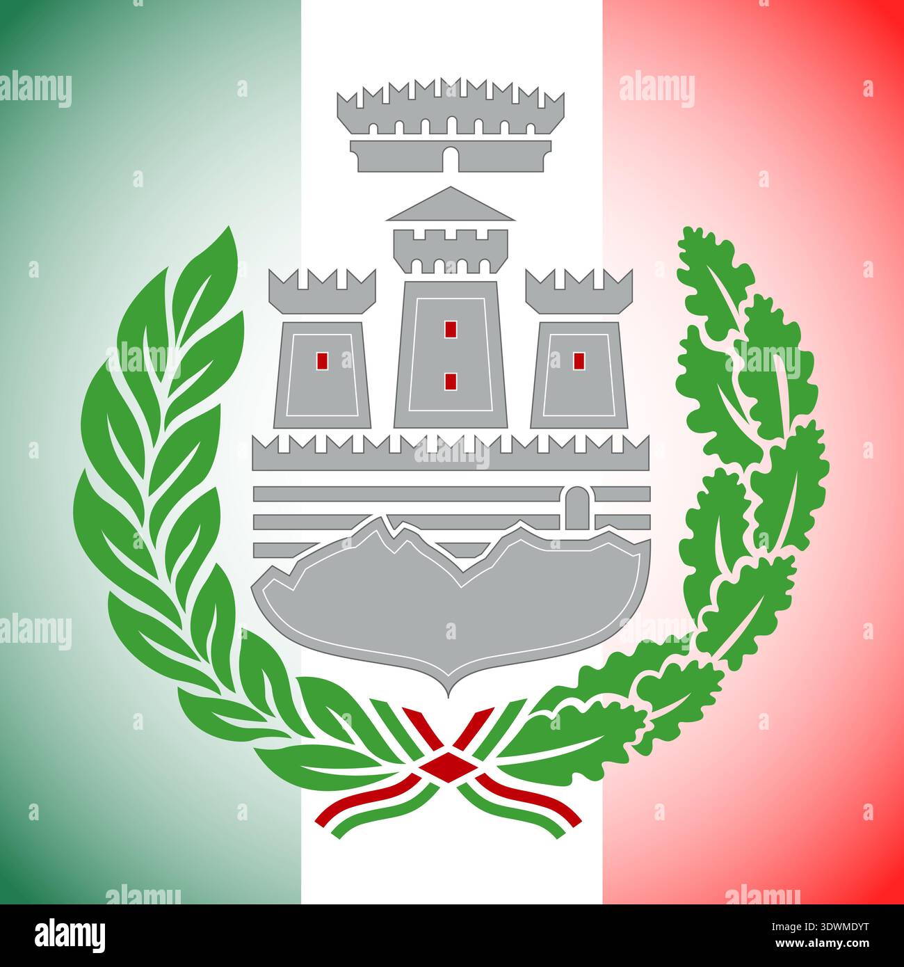 Fiumalbo, Modena, Italy, coat of arms of the city, vector illustration ...