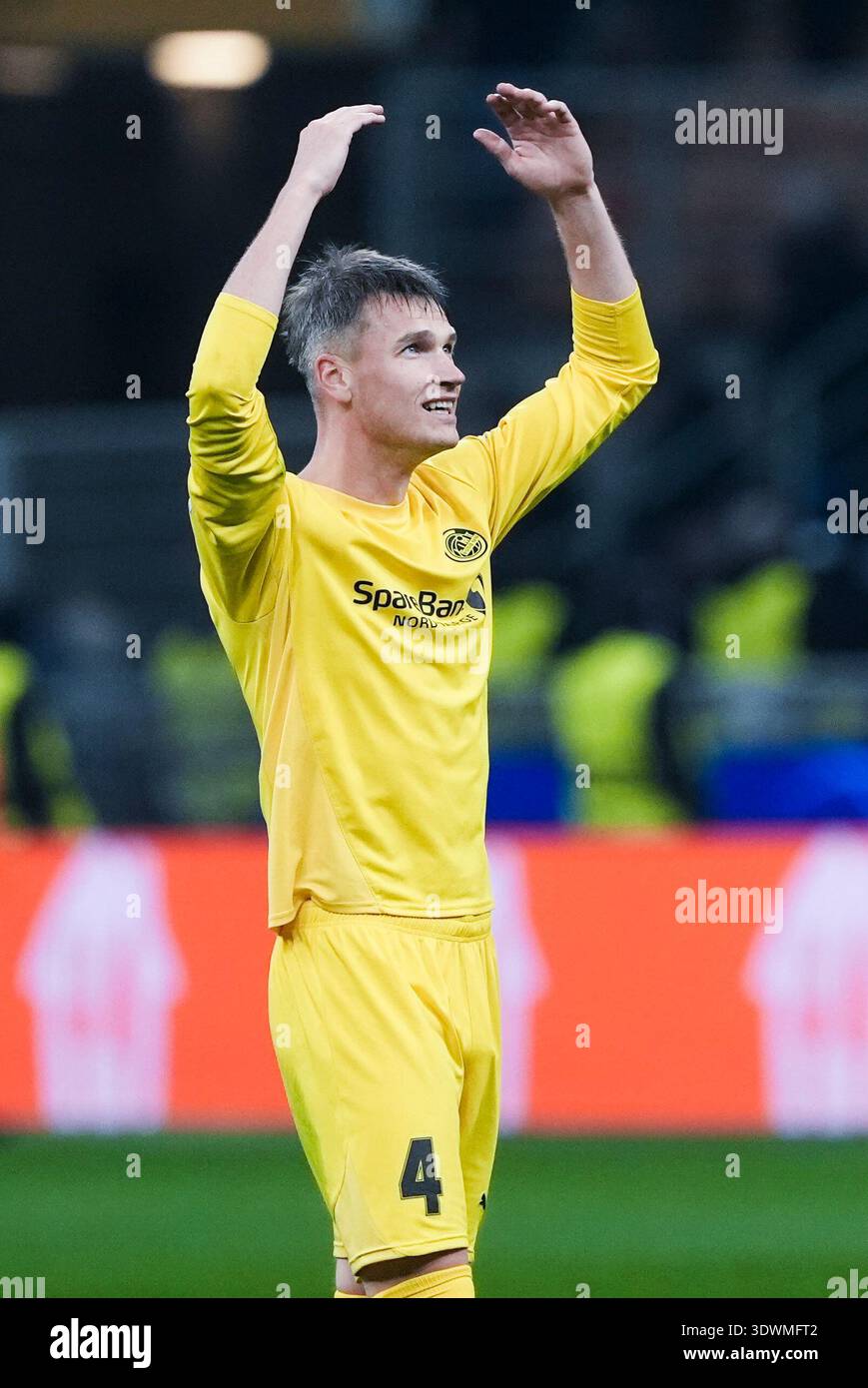 Milan, Italy 20260224. Bodø/Glimt's Jostein Gundersen during the ...