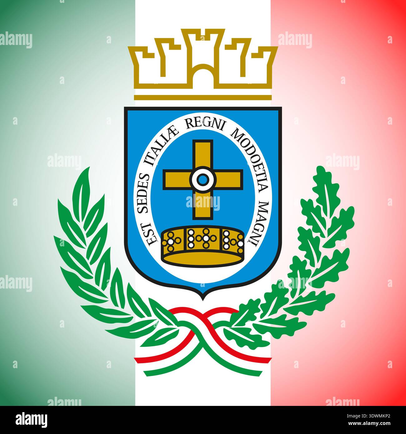Monza, Italy, coat of arms of the city, vector illustration Stock ...
