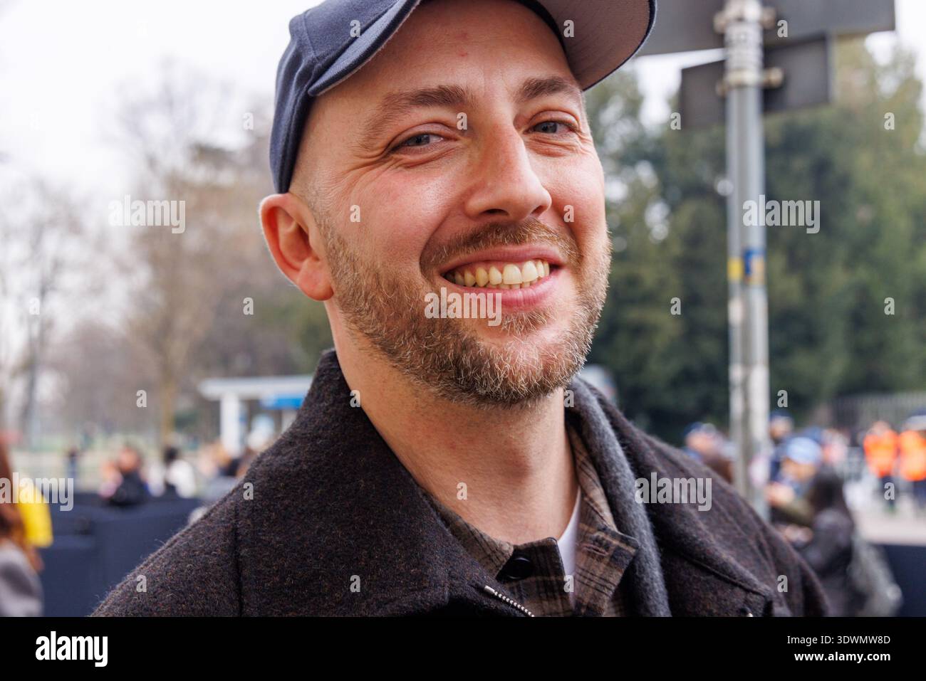 Fashion designer Matteo Tamburini is seen leaving the Tod's fashion ...