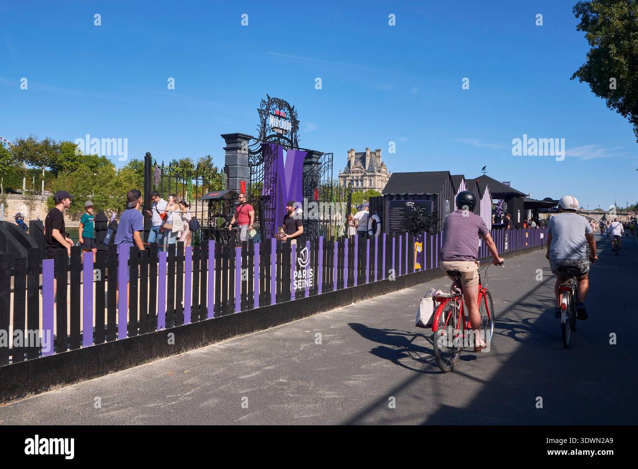 France, Paris, Paris Plages, Promenade Edouard Glissant, Wednesday ...