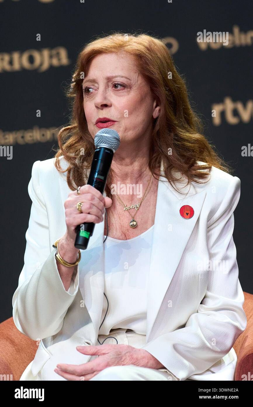Barcelona. Spain. 20260227, Susan Sarandon attends a press conference ...