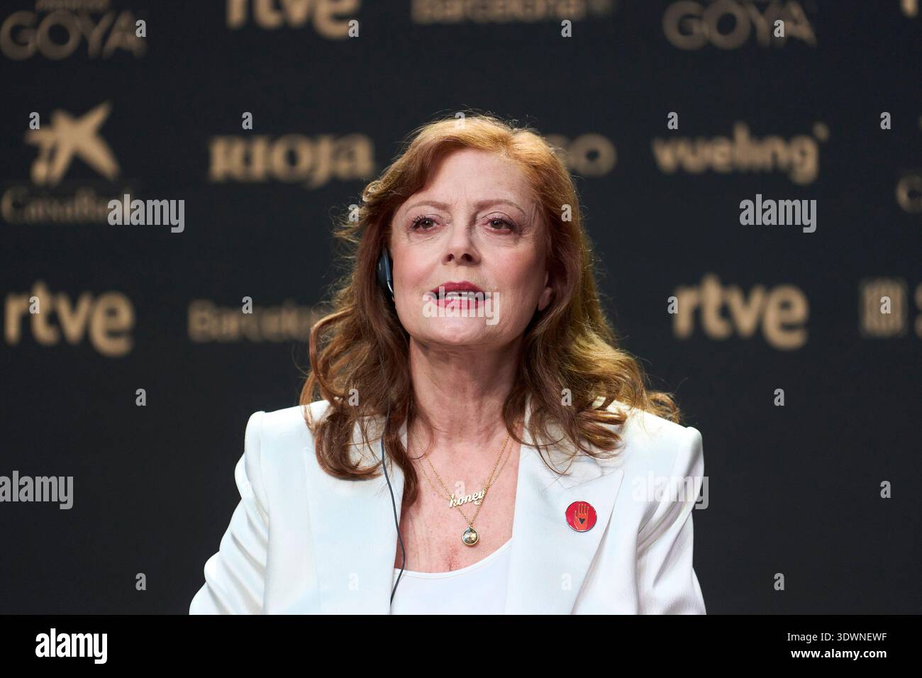 Barcelona. Spain. 20260227, Susan Sarandon attends a press conference ...