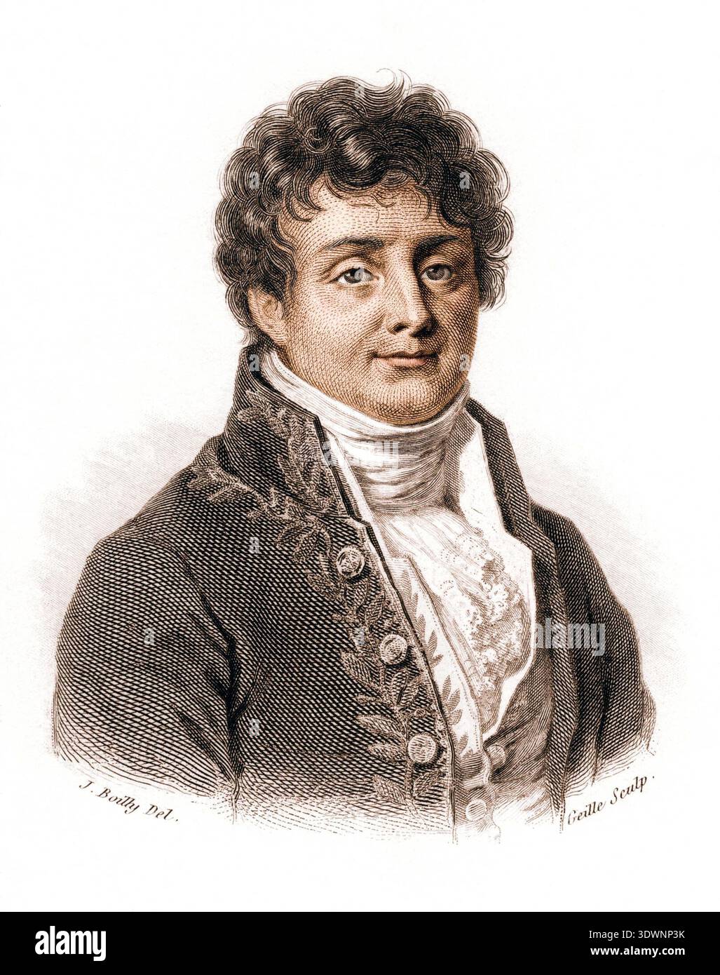 This 19th-century engraved portrait by J. Boilly Del (likely Julien ...