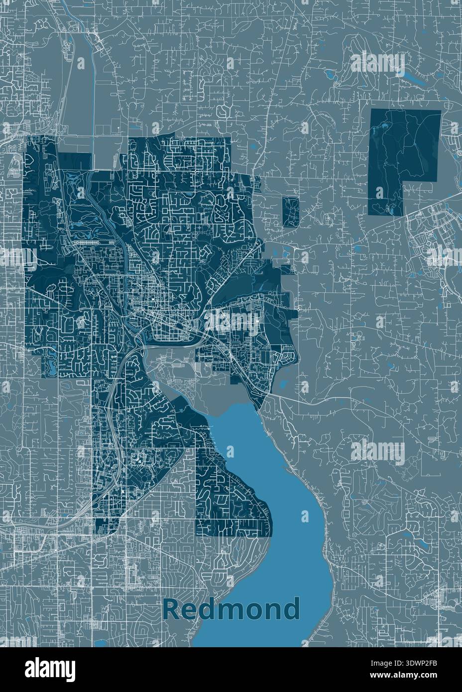 Redmond washington map Stock Vector Images - Alamy