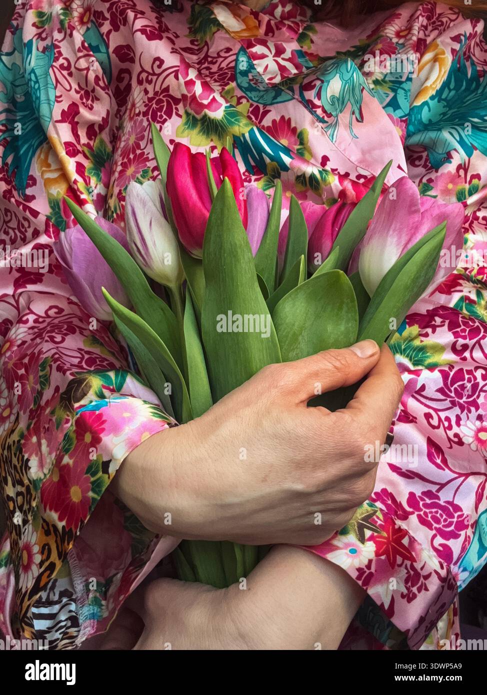 Pink satin robe hi-res stock photography and images - Alamy