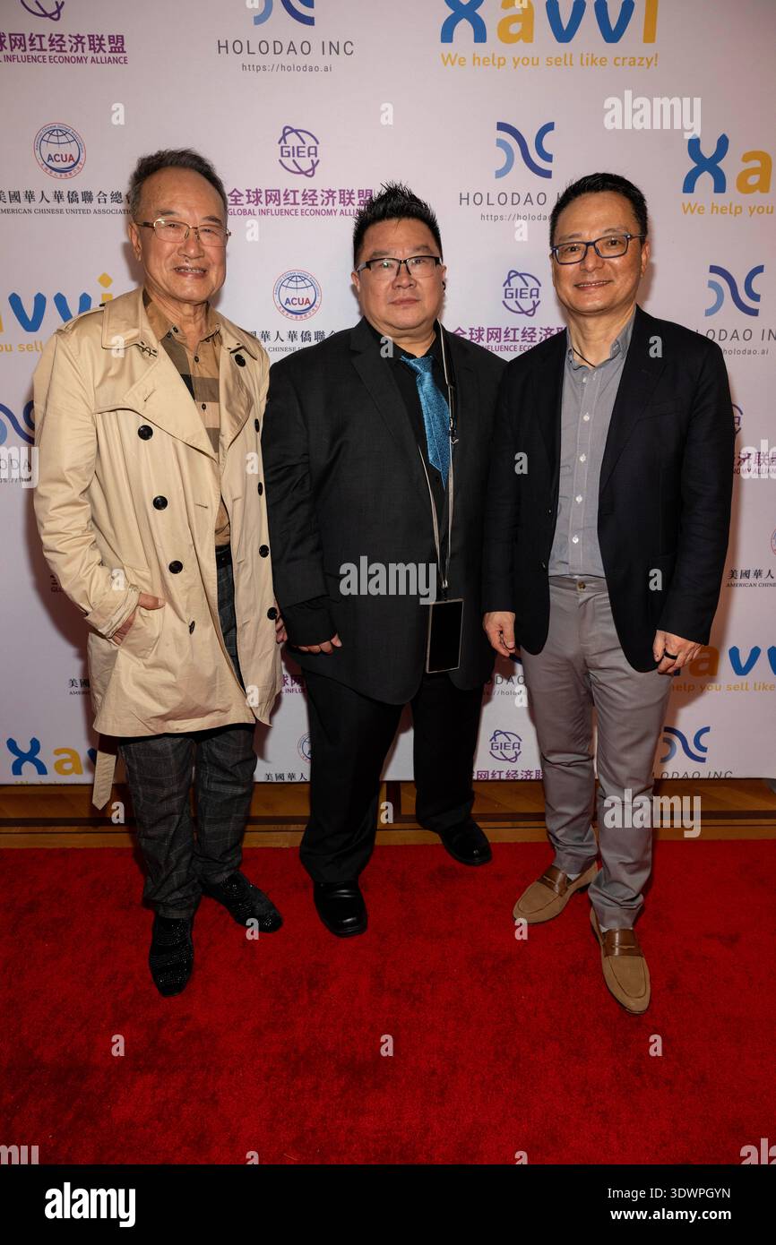 Xavvi CEO Peter WU with John Sun and Adam Zhang attends 2026 XAVVI ...