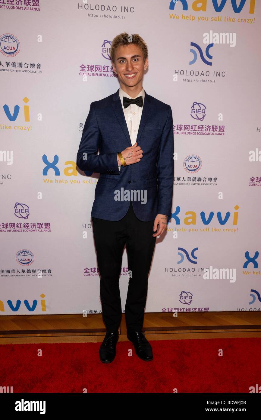 Projx CEO Jordan Bjelkheden attends 2026 XAVVI Global Influencer ...