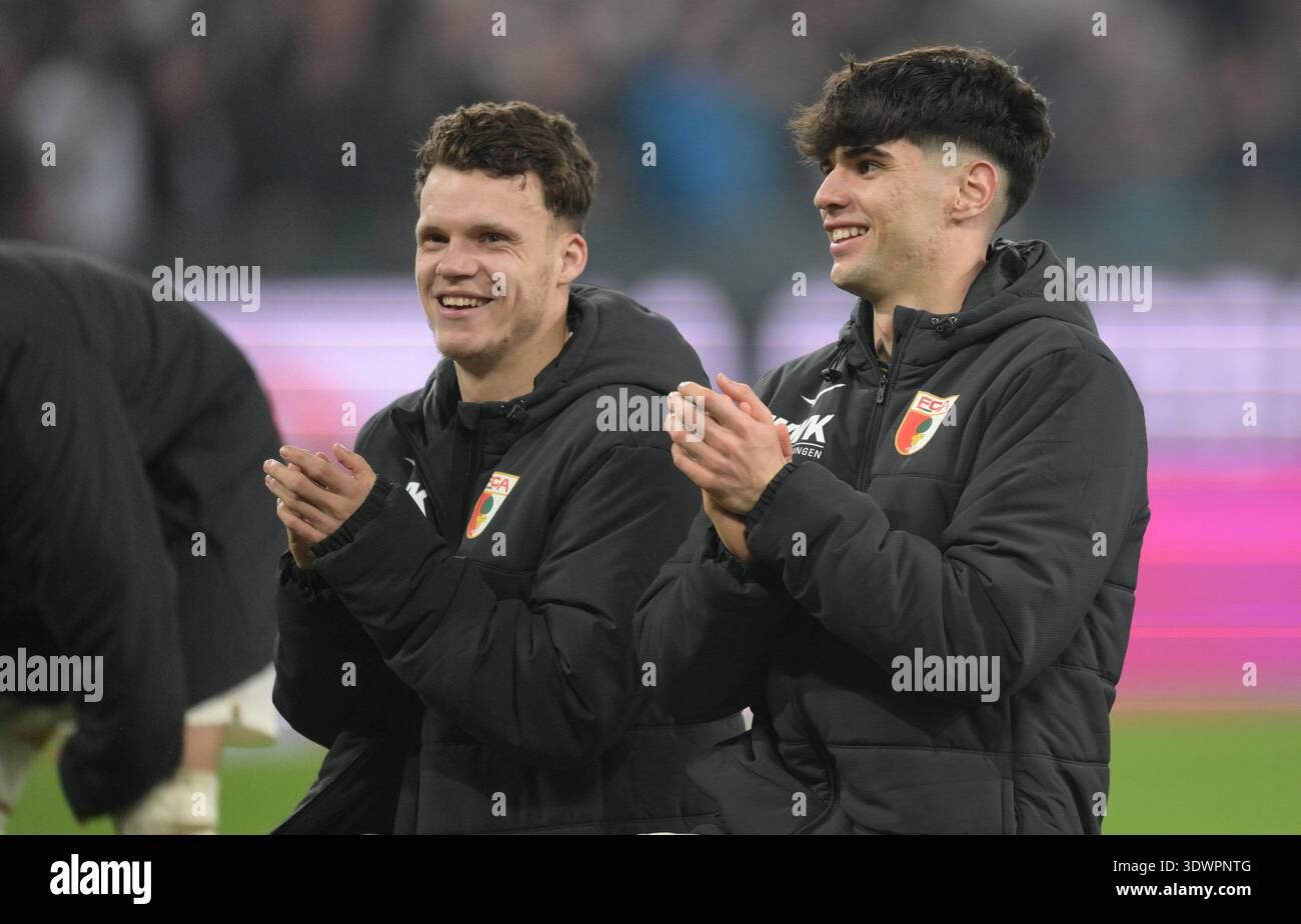 Final celebration, from left Robin Fellhauer, Rodrigo Ribeiro (FC ...