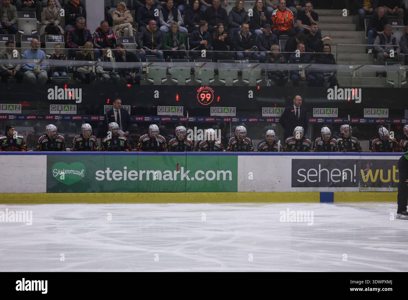 Graz, Austria, 27.FEB.26 - ICE HOCKEY - ICE Hockey League, Graz 99ers ...