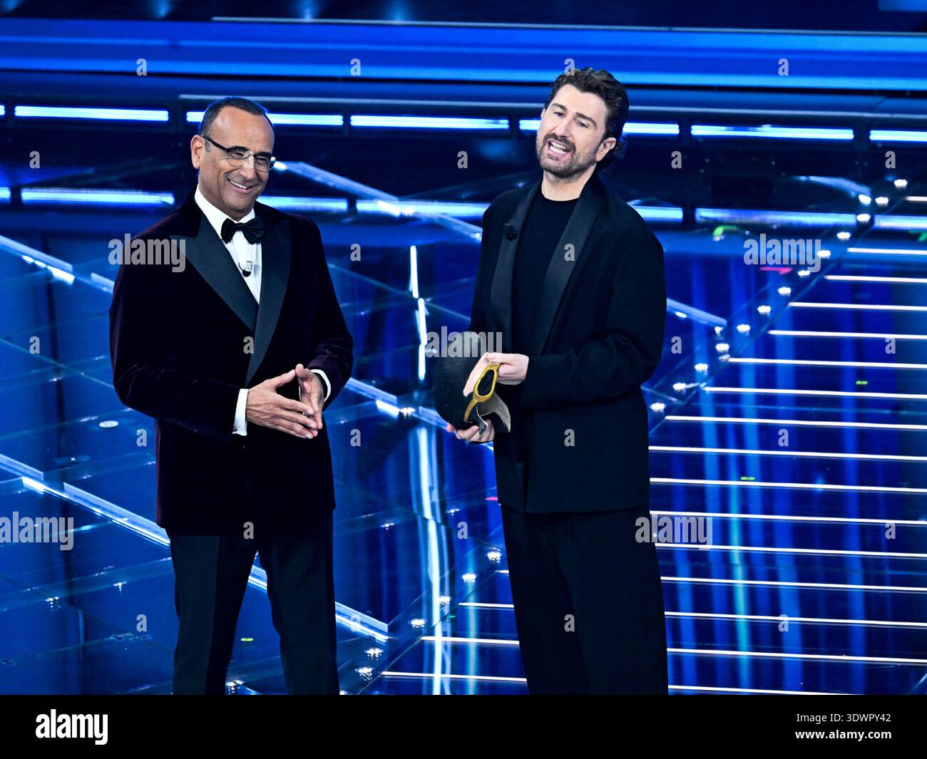 Sanremo, 76th Italian Song Festival. Fourth Evening. Pictured: Carlo ...