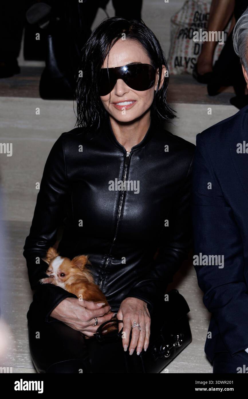 Demi Moore attends GUCCI Fall/Winter 2026-2027 runway during Milan ...