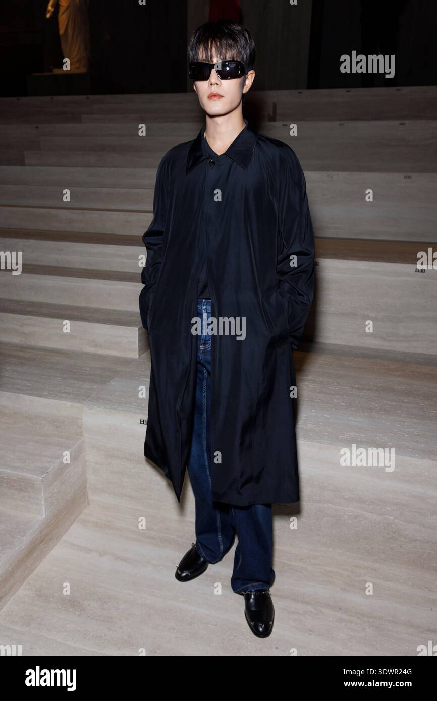 Xiao Zhan attends GUCCI Fall/Winter 2026-2027 runway during Milan ...