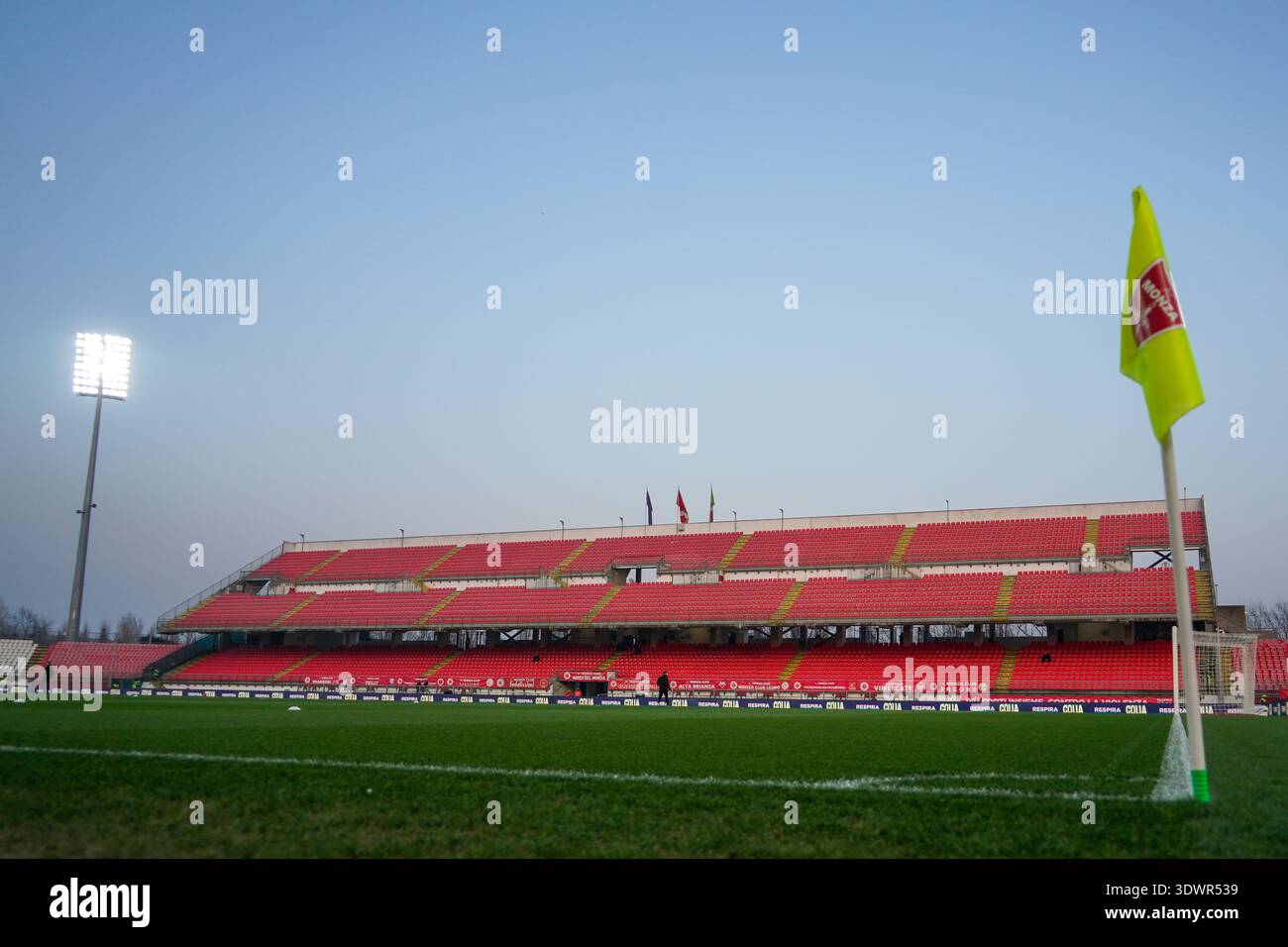 U-Power Stadium during the Italian championship Serie B football match ...