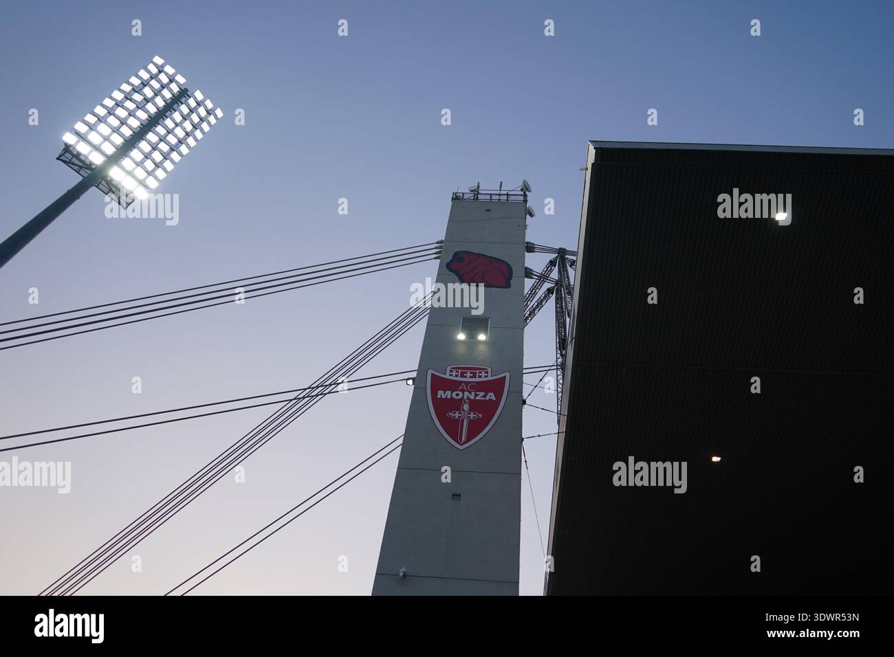 U-Power Stadium during the Italian championship Serie B football match ...
