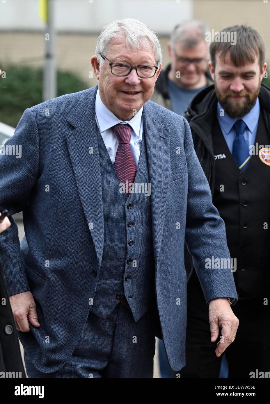 Edinburgh, Scotland, 28th February 2026. Sir Alex Ferguson arrives for ...