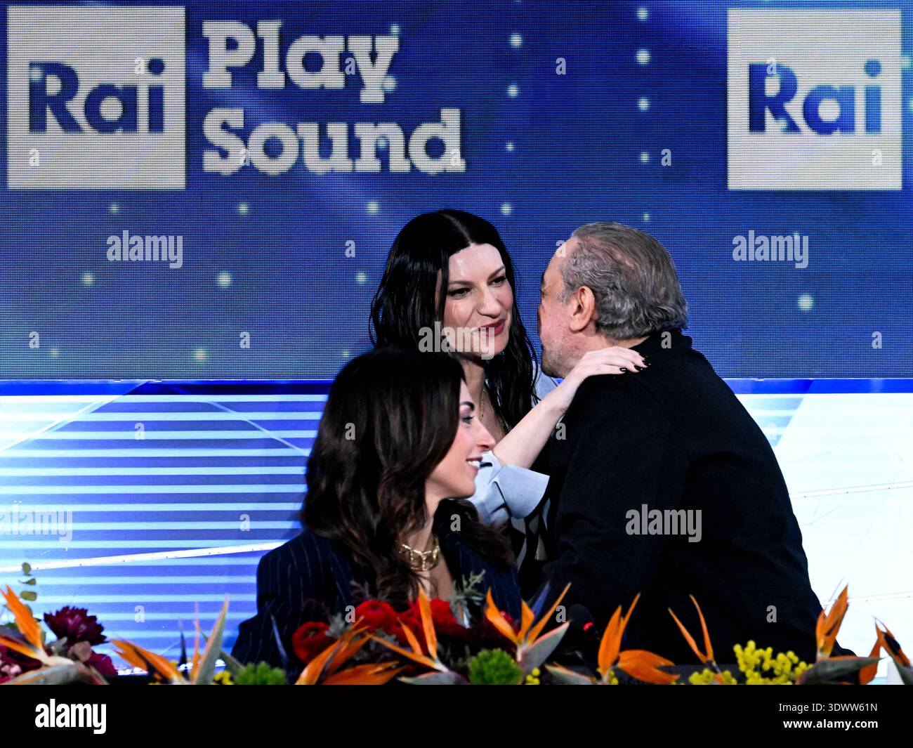 Sanremo, 76th Italian Song Festival. Hosts' Press Conference. Pictured ...