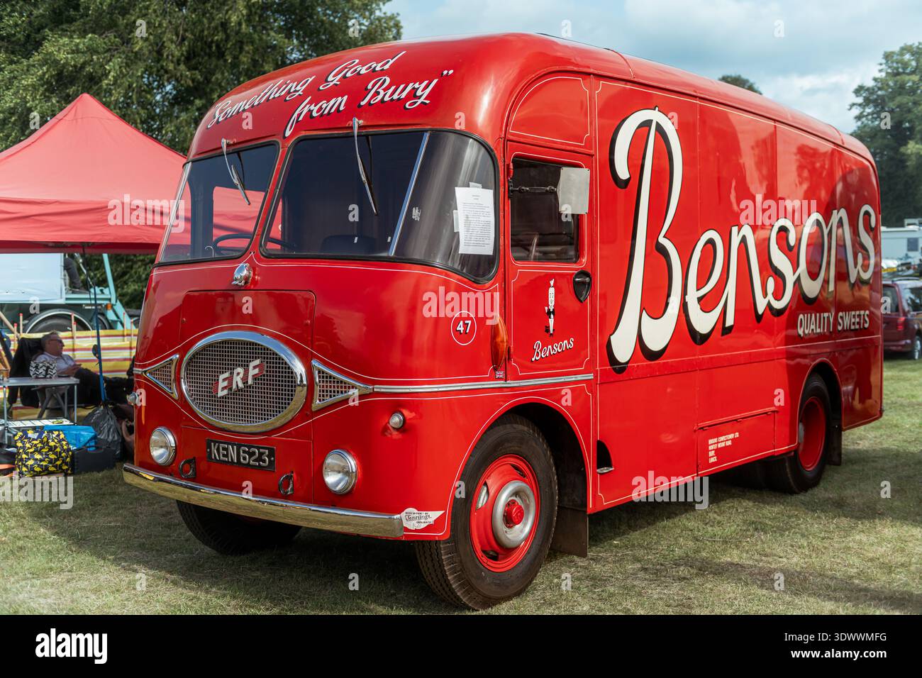 Restored 1959 ERF KV box van KEN 623 in Bensons Quality Sweets livery ...