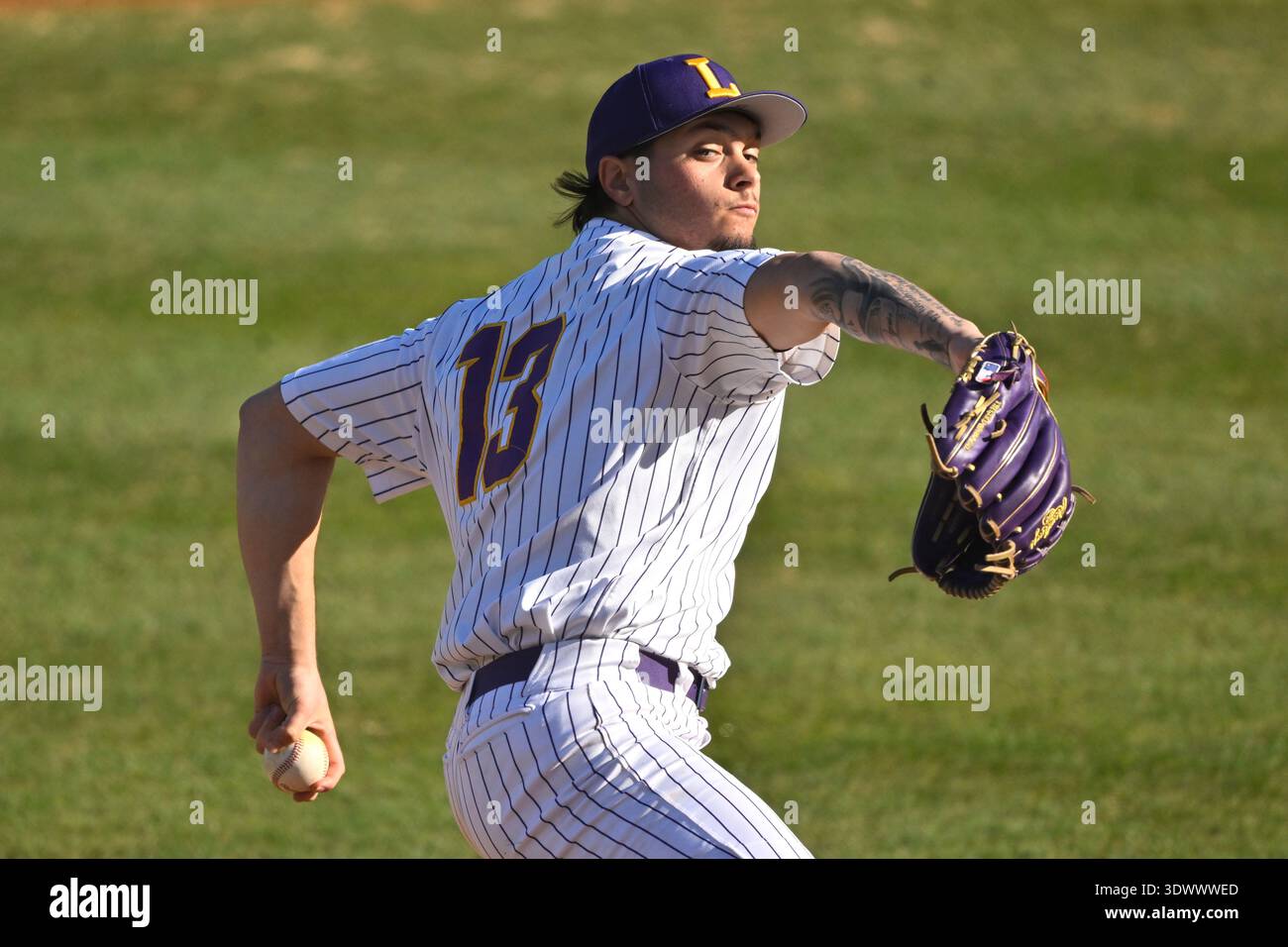 Lipscomb pitcher Alexander Llinas (13) plays Toledo in an NCAA baseball ...