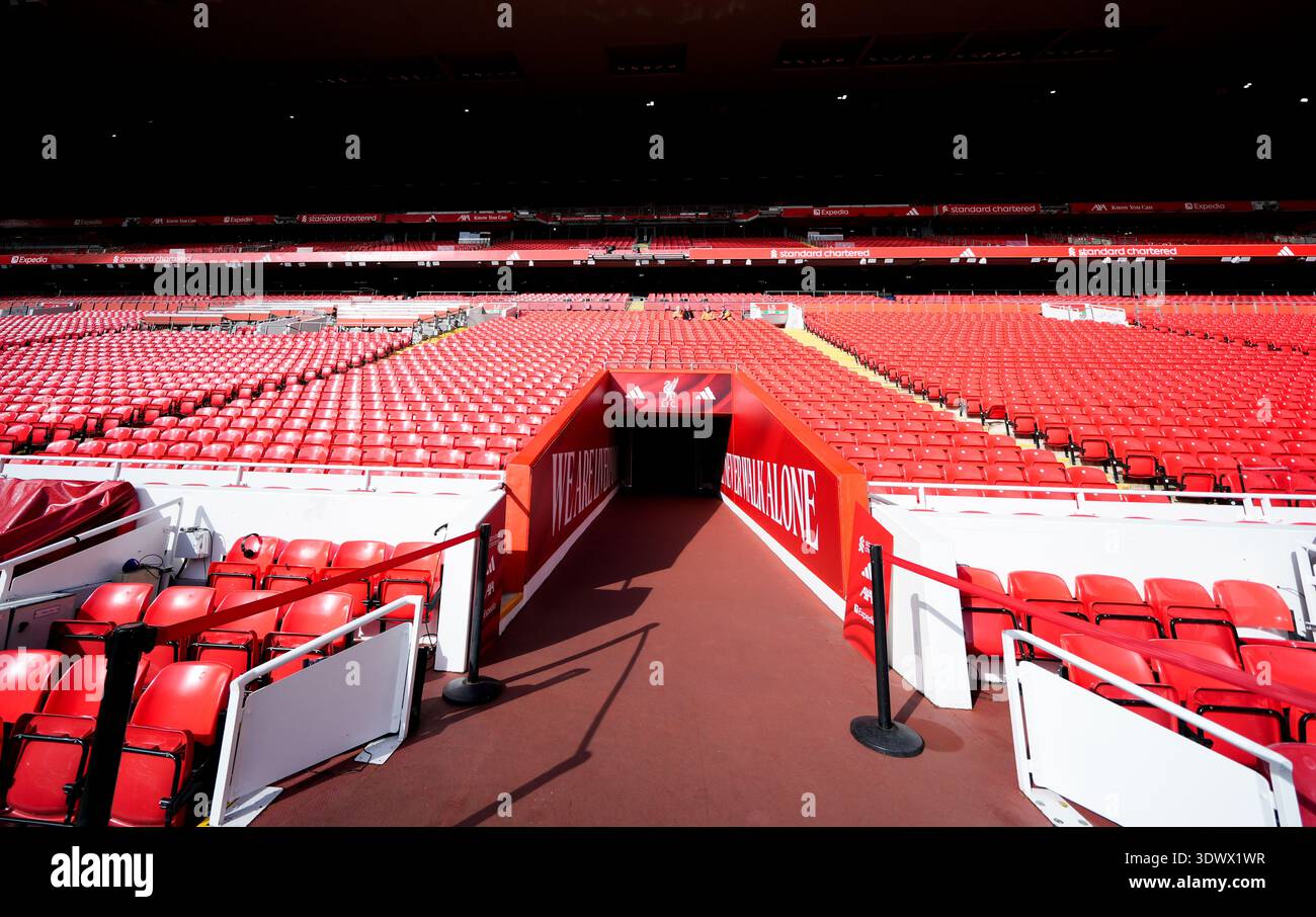 A general view at Anfield, Liverpool. Picture date: Saturday February ...