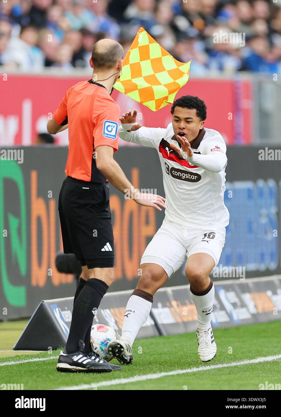 Joel Chima Fujita (St. Pauli) Sinsheim, February 28, 2026, Football ...