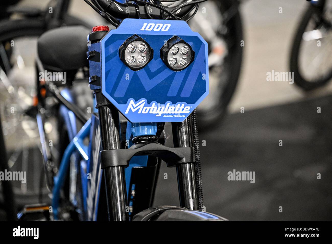 Mobylette at Motorcycle Trade Show (Salon Du Deux Roues) in Lyon ...
