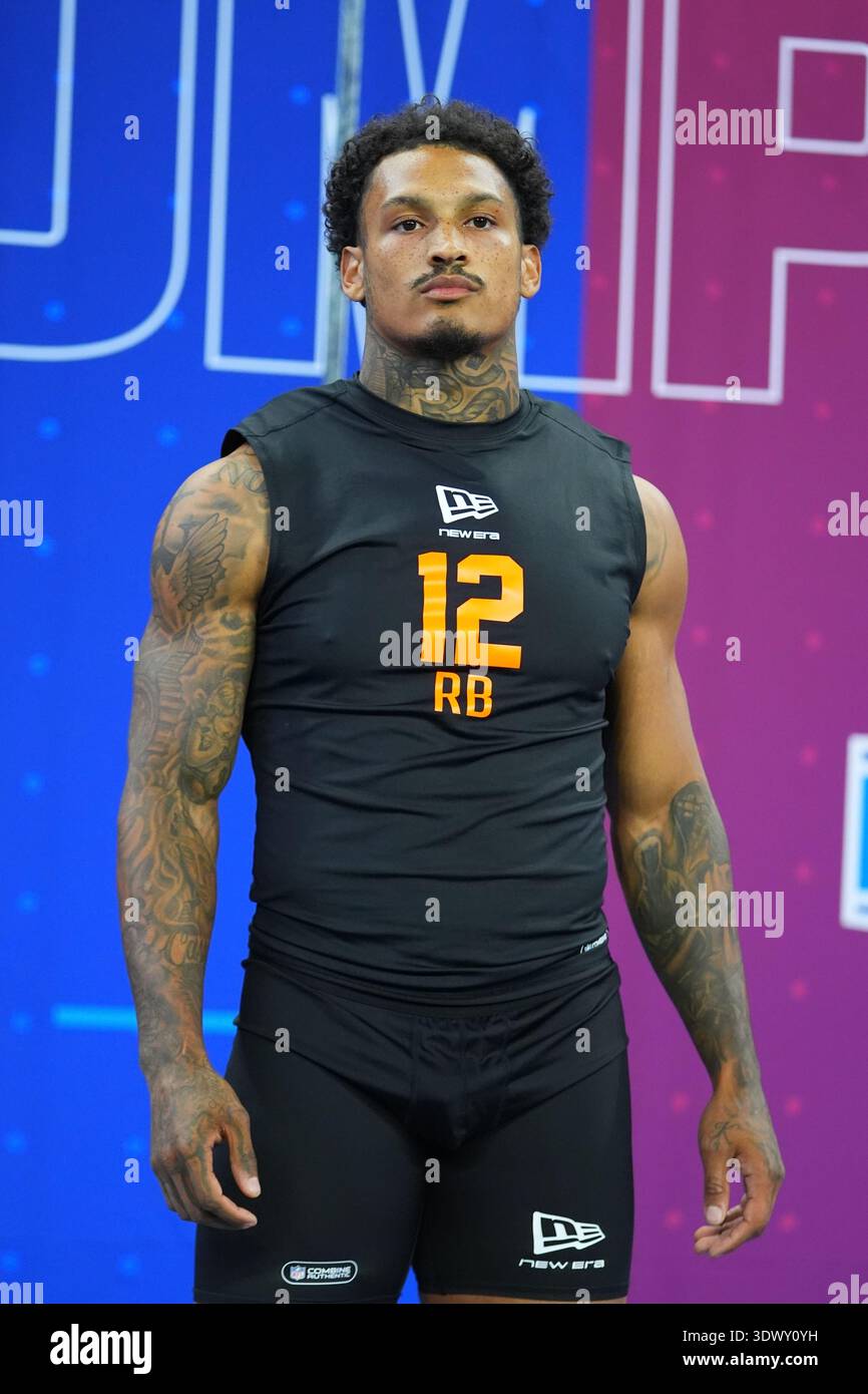 Kentucky running back Seth McGowan (12) at the NFL football scouting ...