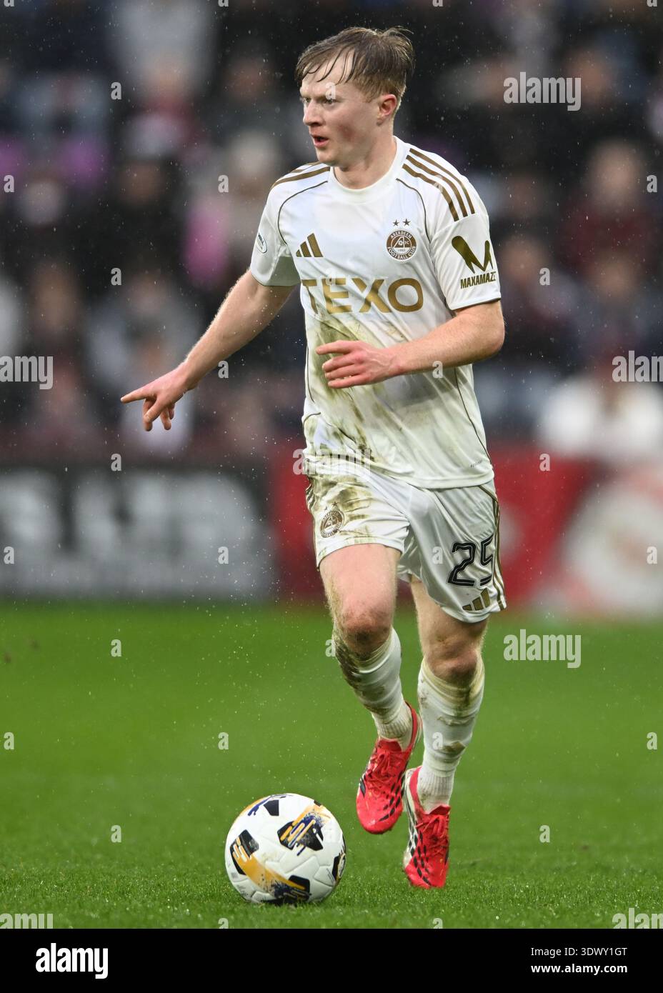 Edinburgh, Scotland, 28th February 2026. Lyall Cameron of Aberdeen ...