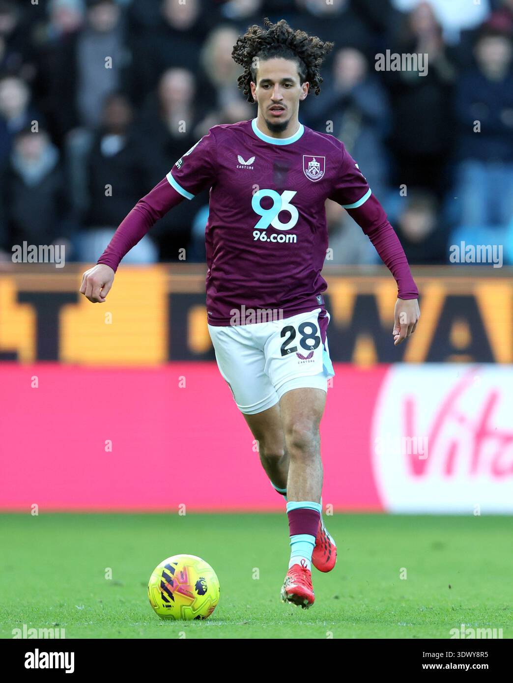 Burnley's Hannibal Mejbri during the Premier League match at Turf Moor ...