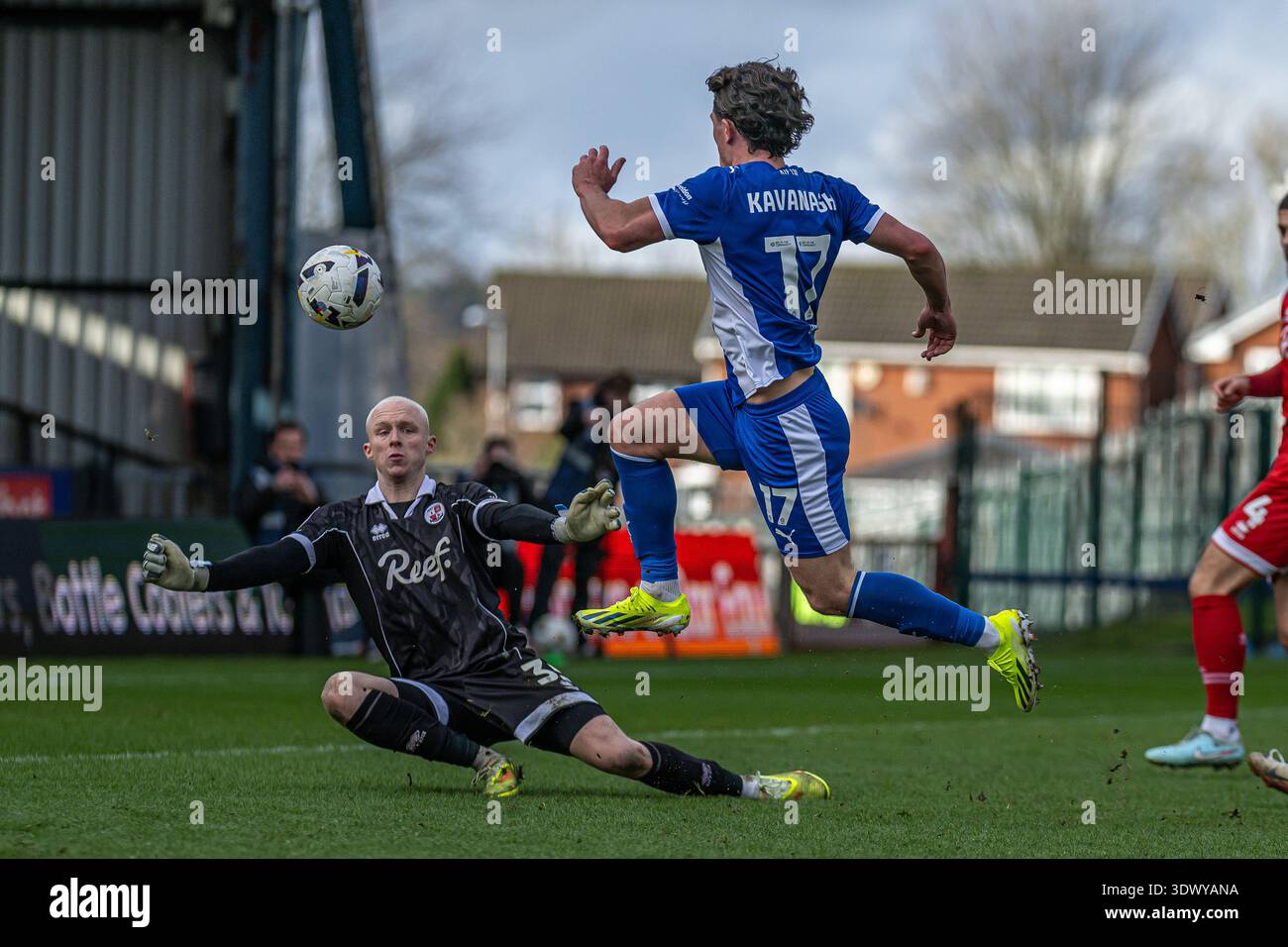Crawley Town's Jacob Chapman denies Oldham Athletic's Calum Kavanagh ...
