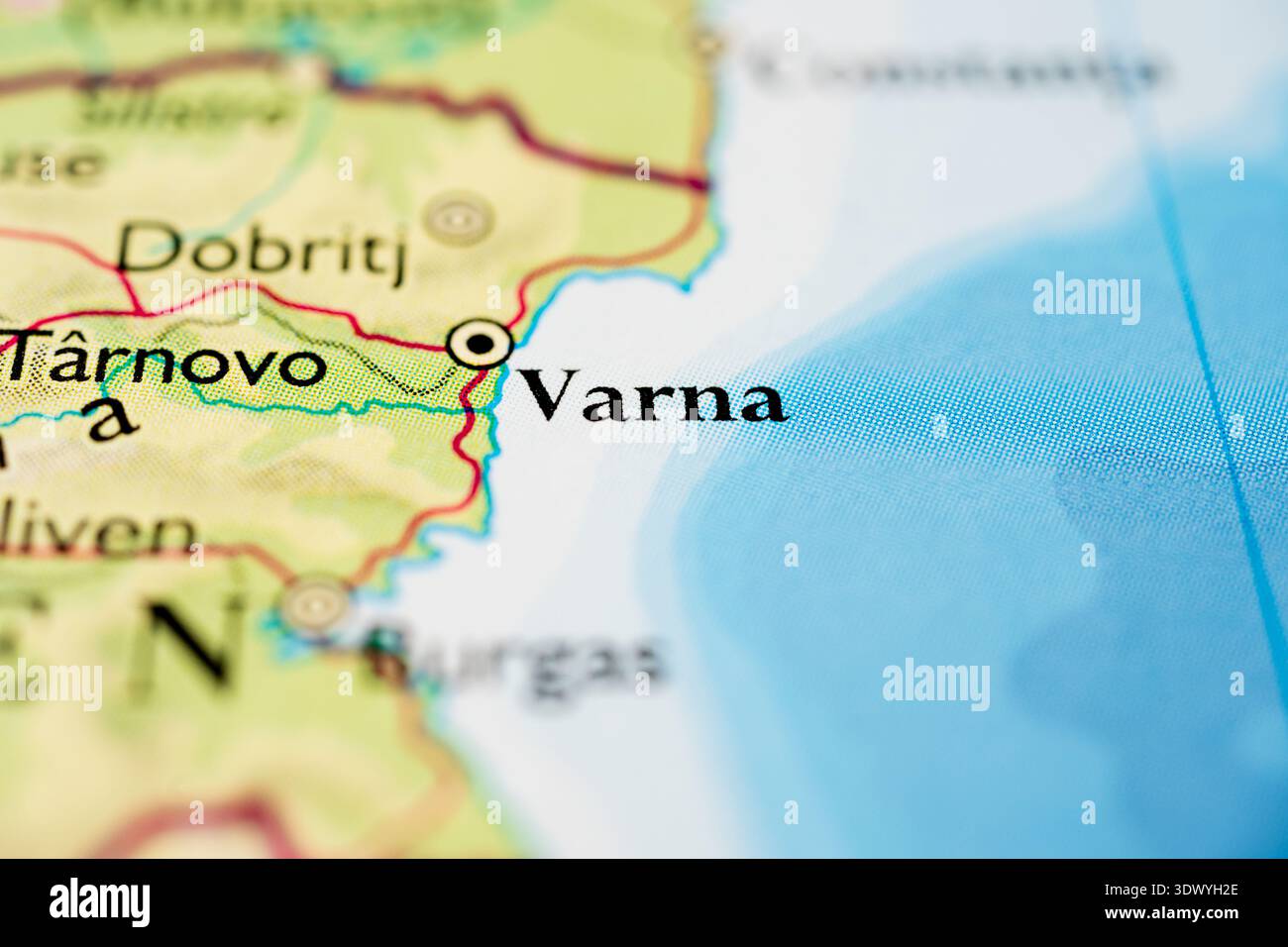Map showing coastal city hi-res stock photography and images - Alamy