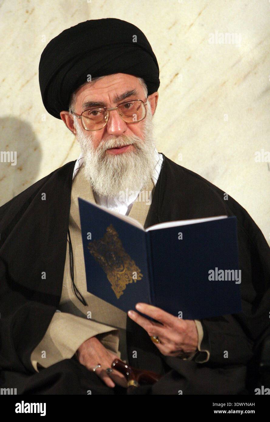 FILE - Iran's Supreme Leader Ayatollah Ali Khamenei looks up as he ...