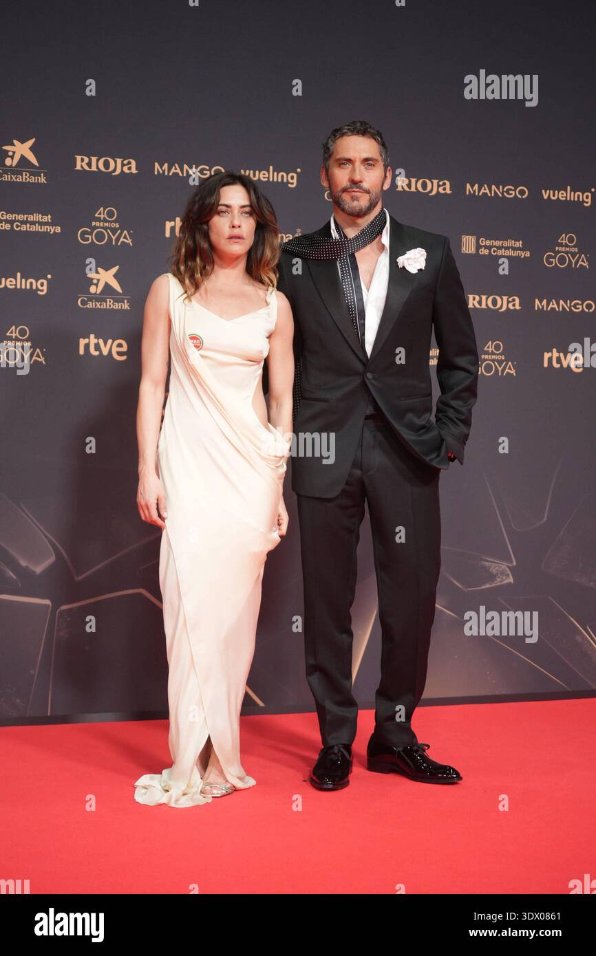 Paco Leon and María Leon at photocall for the 40th annual Goya Film ...
