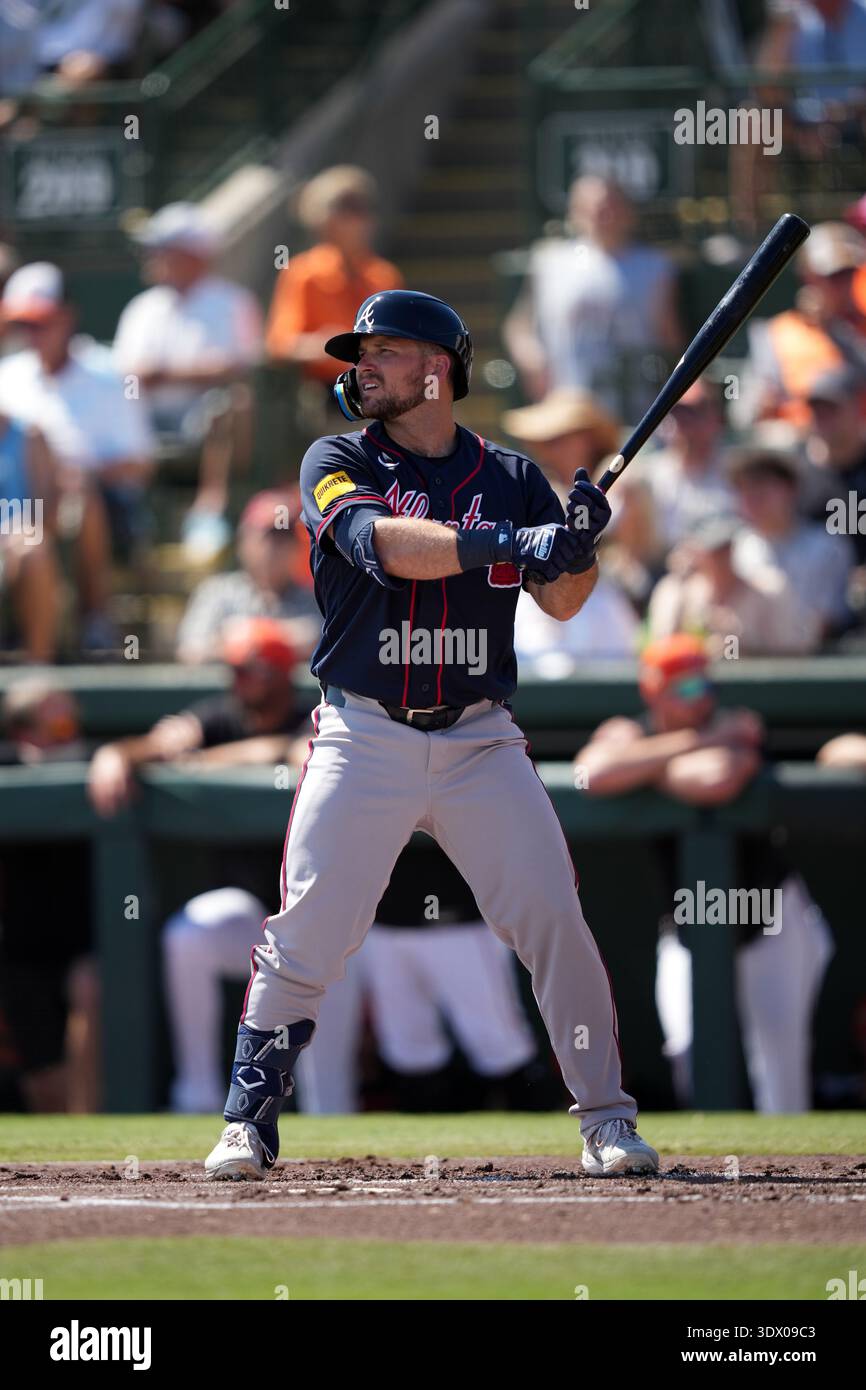 Atlanta Braves' Luke Waddell plays during a spring training baseball ...