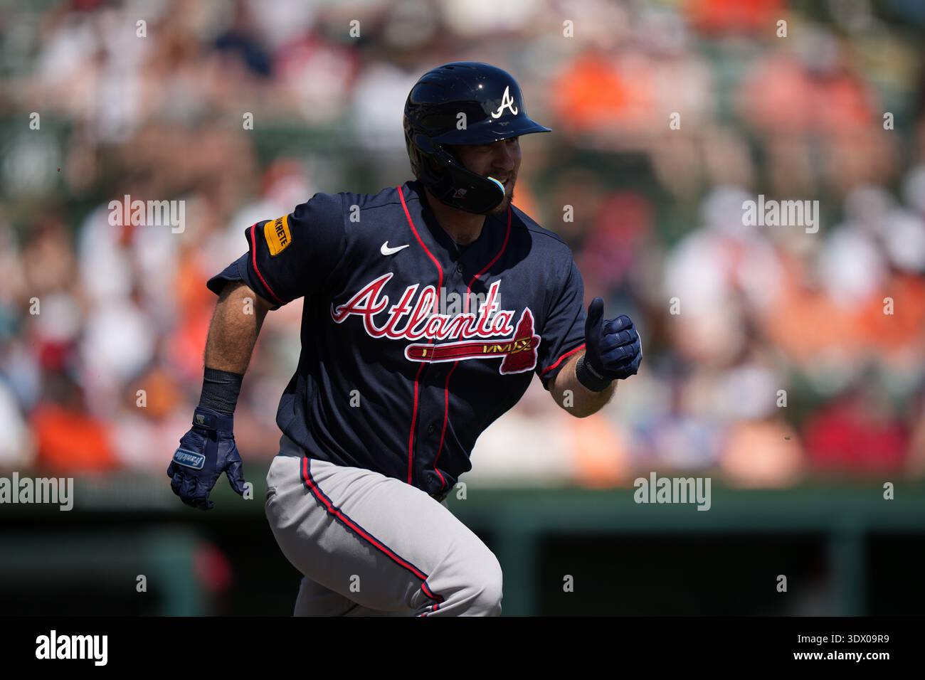 Atlanta Braves' Luke Waddell plays during a spring training baseball ...
