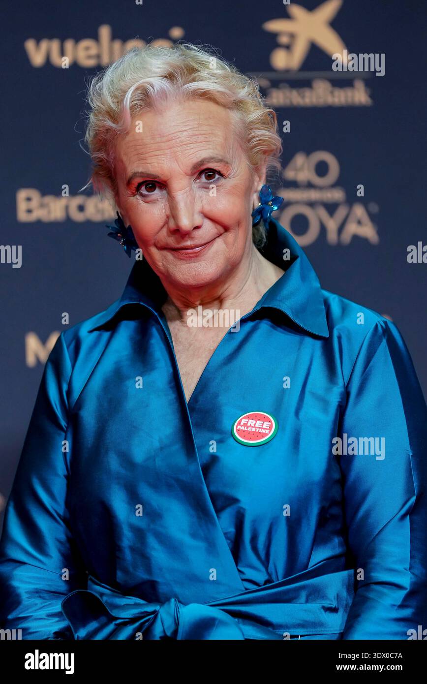 28/02/2026-Barcelona-Spain Elena Irureta attends 40th Goya Awards - Red ...