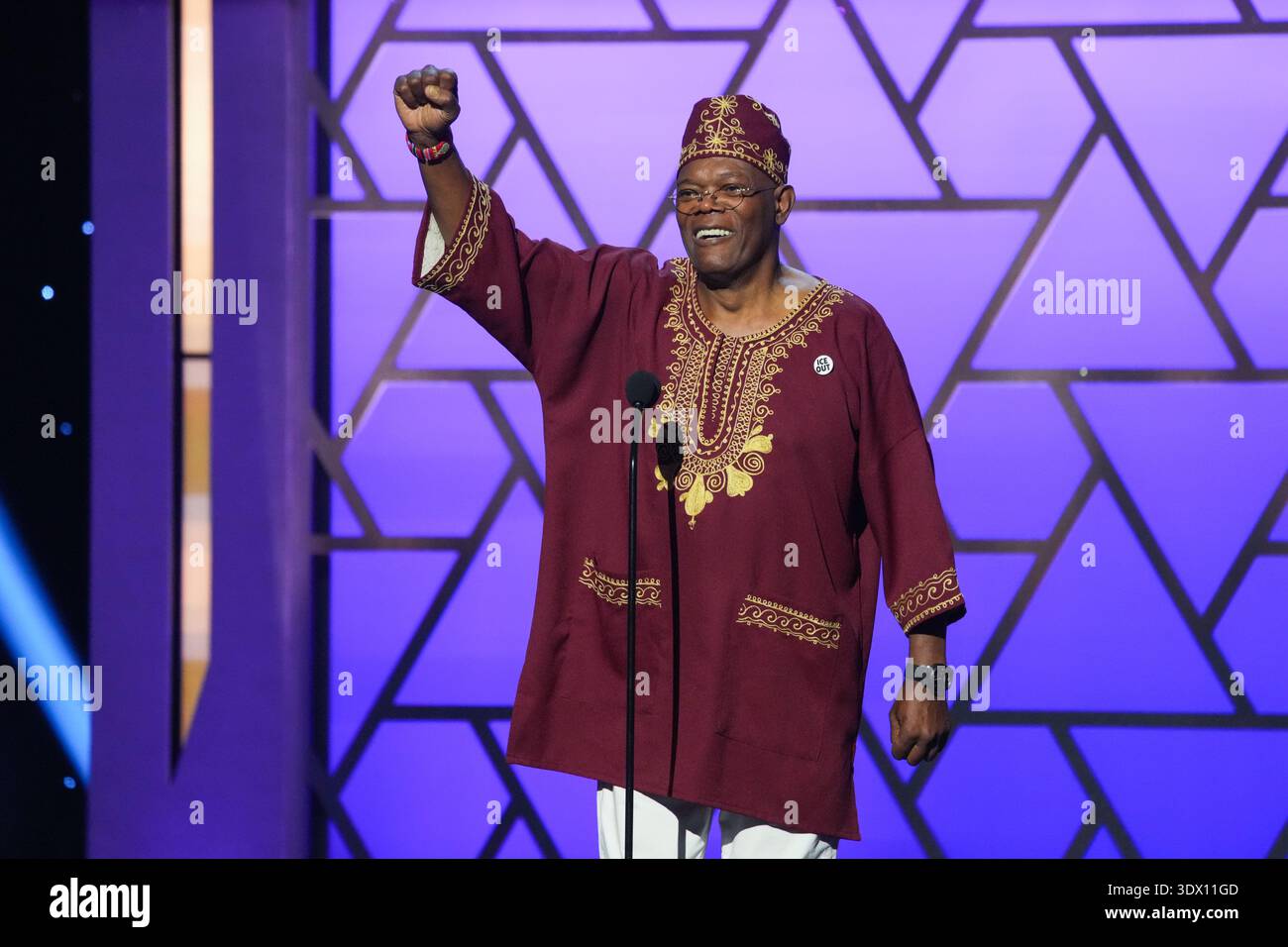 Samuel L. Jackson speaks about Rev. Jesse Jackson during the 57th NAACP ...