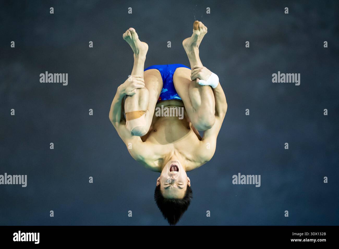 Team China's Bai Yuming competes in the mens 10m platform final at the ...