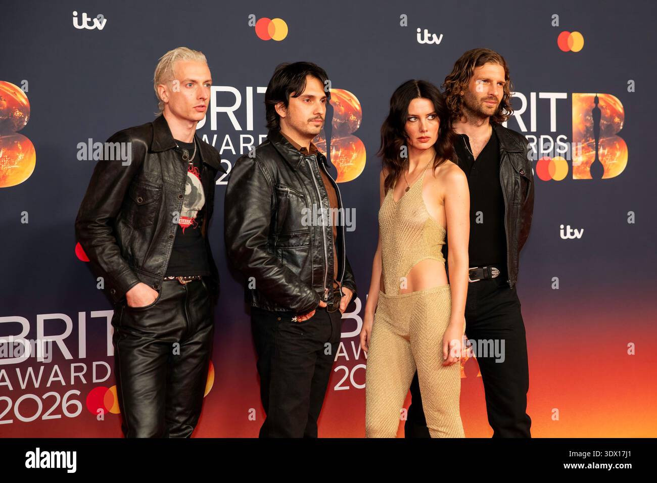 Manchester, England, 28th February, 2026. Wolf Alice attend the BRIT ...
