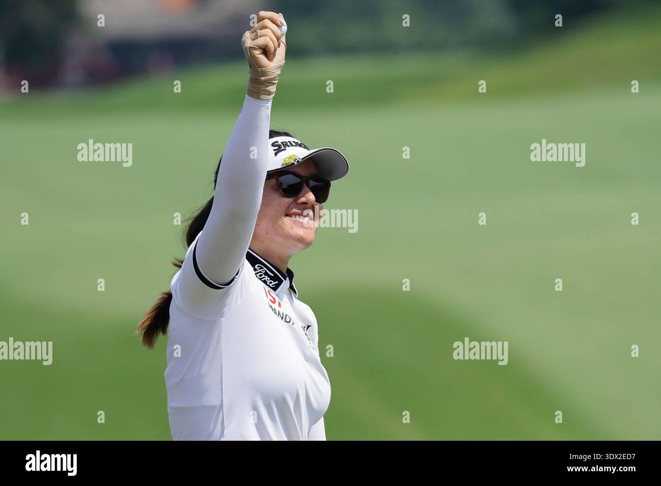 Hannah Green of Australia reacts after winning the HSBC Women's World ...