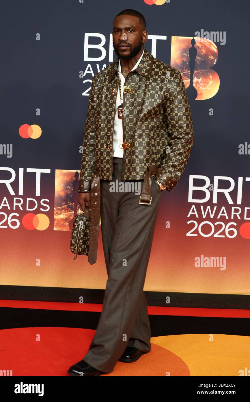 Manchester, UK, 28th February 2026, Skepta attends The BRIT Awards 2026 ...