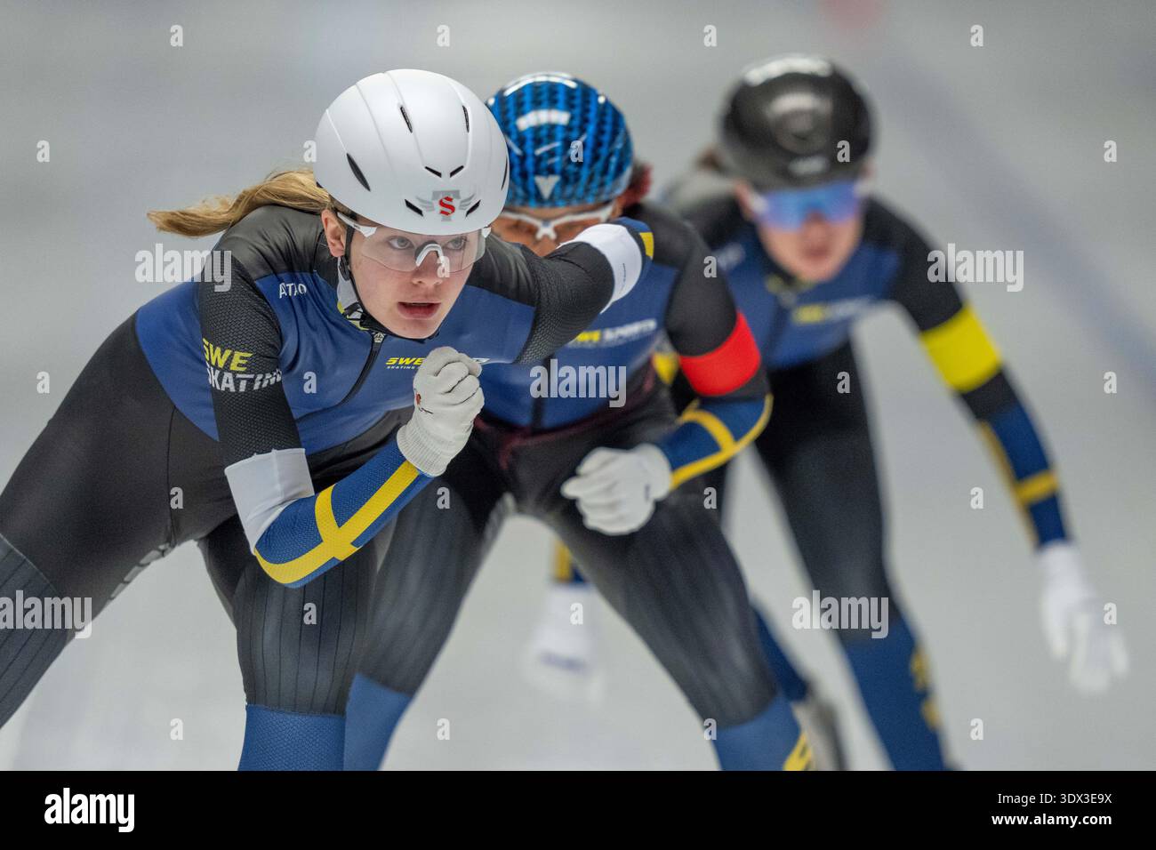 INZELL, GERMANY - MARCH 1: Josephine Grill of Sweden perform at the ...