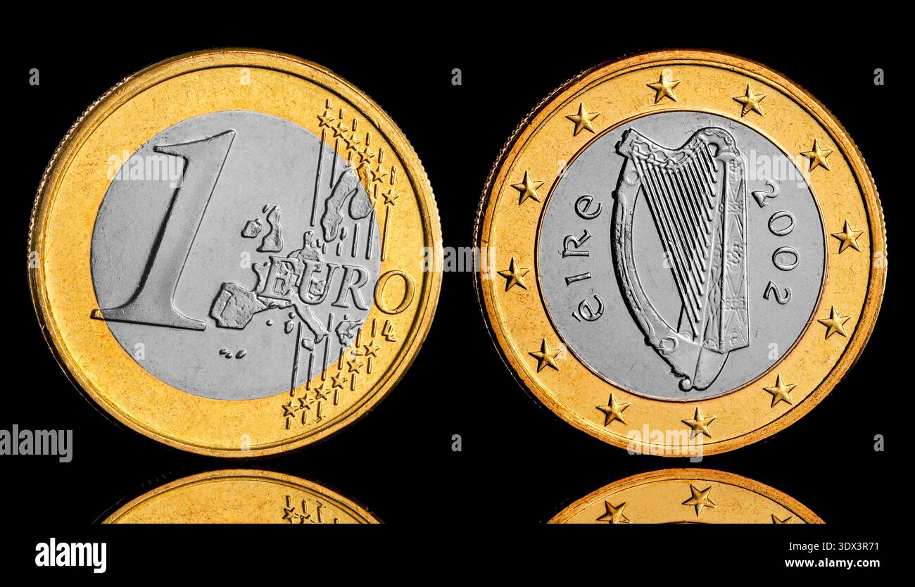 First irish euro coins hi-res stock photography and images - Alamy